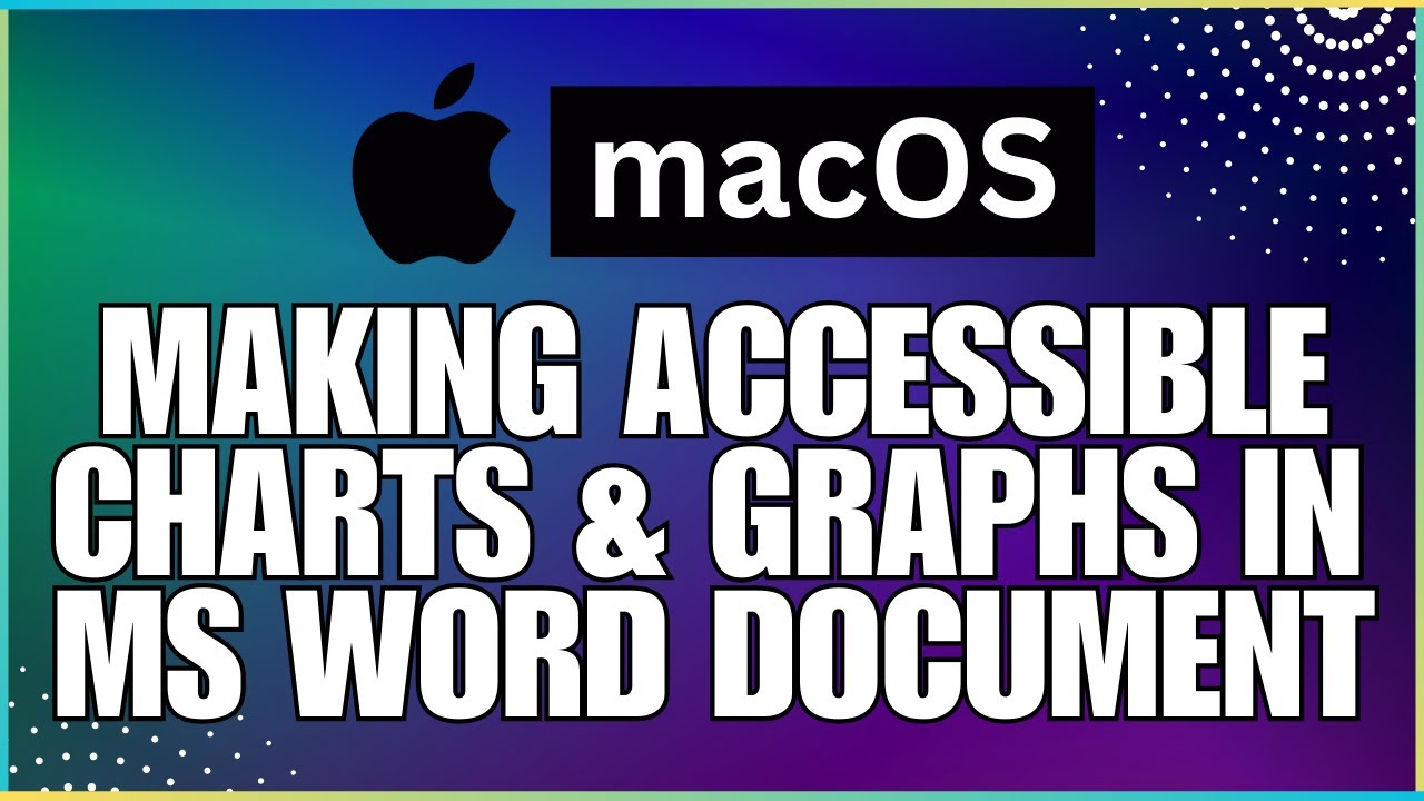 How To Make Accessible Charts and Graphs In a Microsoft Word Document ...