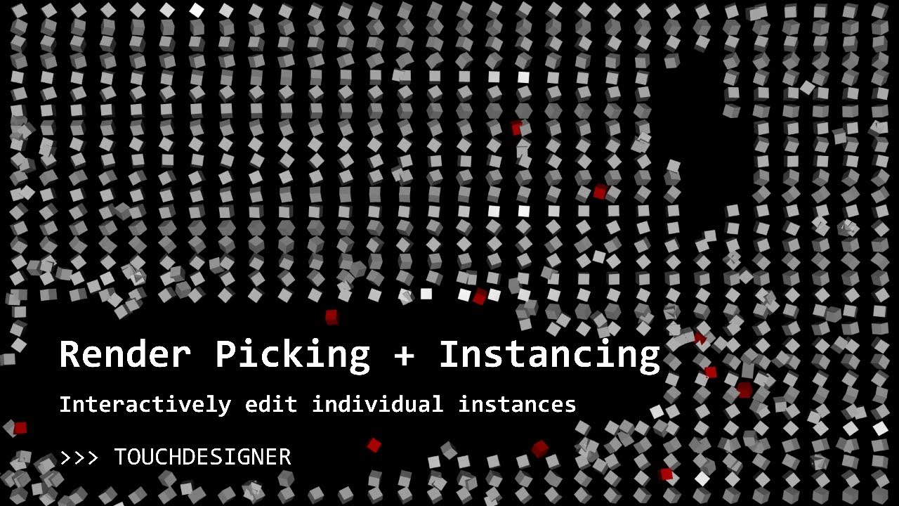 Render Pick DAT with Instances in TouchDesigner - YouTube
