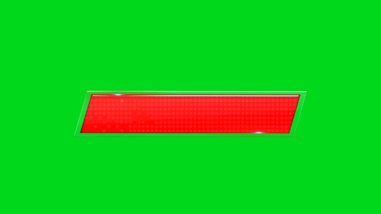 Red Lower Third Green Screen - YouTube