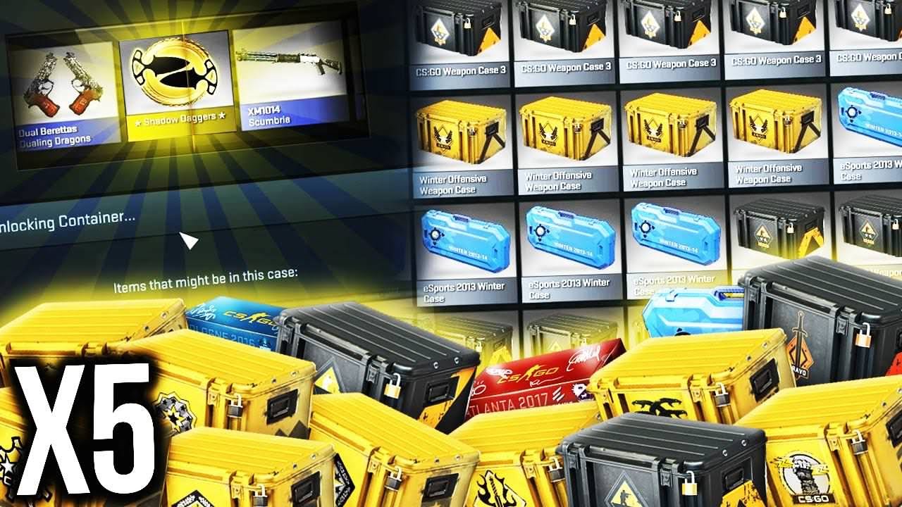 Opening 5 of Every CS:GO Case + Package ! - YouTube