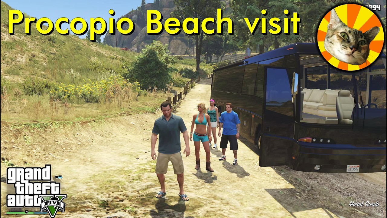 Michael's family goes to Procopio Beach | GTA V roleplaying - YouTube