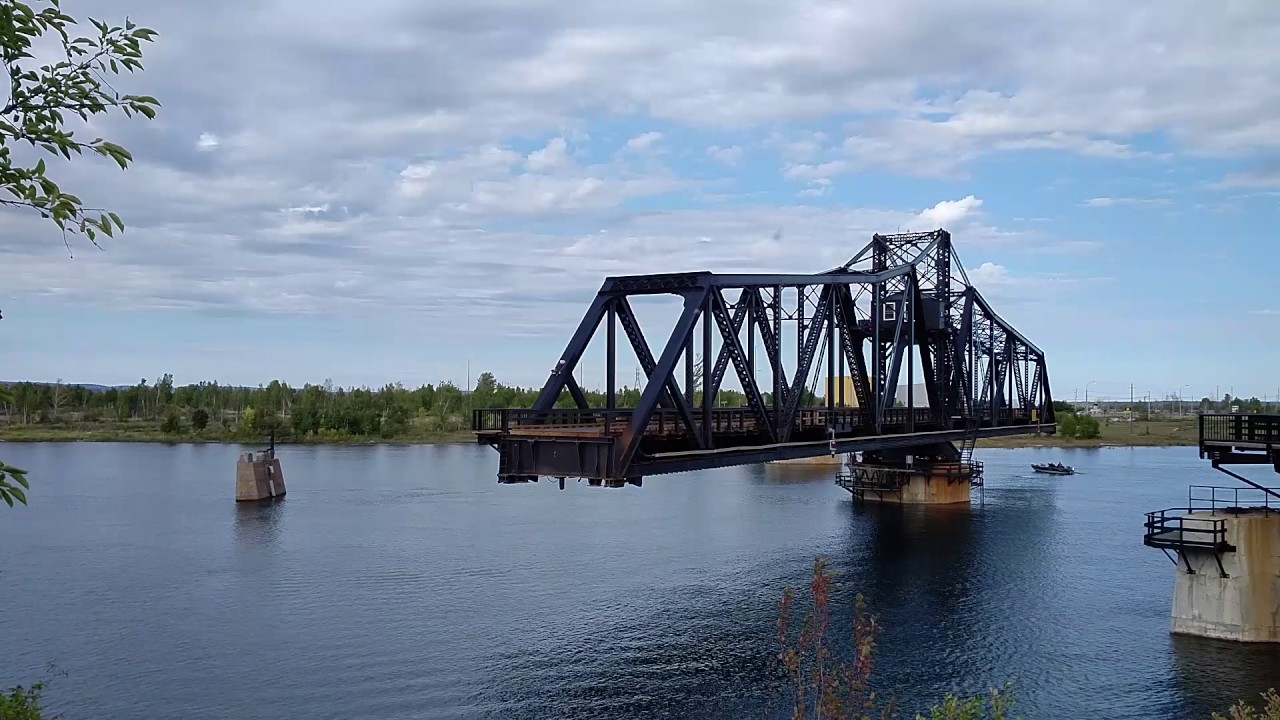 Little Current Swing Bridge 2016 - YouTube