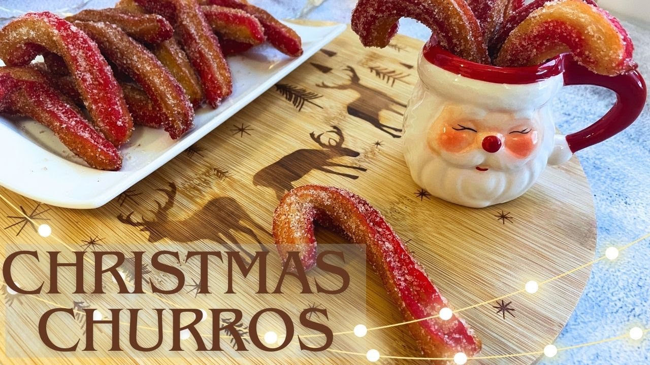 Christmas Party Appetizer Candy Cane Churros Recipe #christmasfood ...