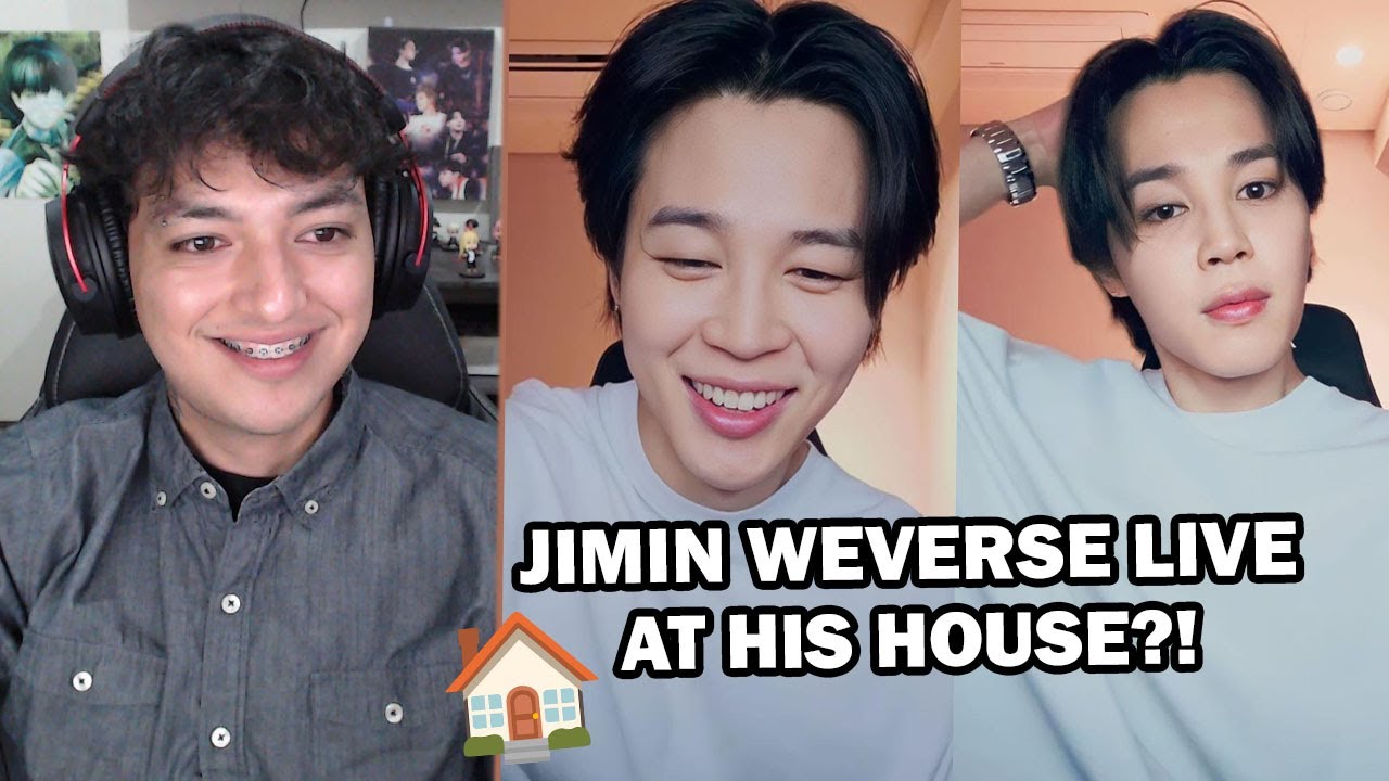 JIMIN brings us to his HOUSE! - Jimin Weverse Live Reaction - YouTube