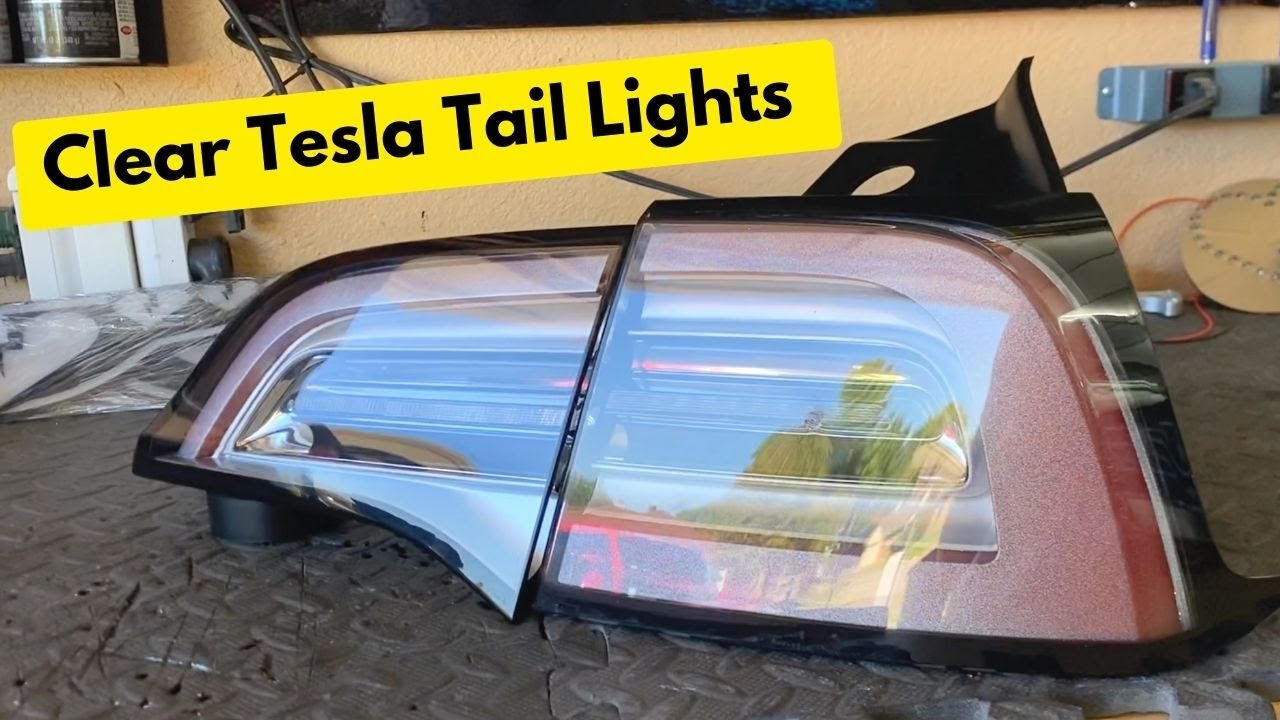 all clear TESLA MODEL 3 tail lights - YouTube