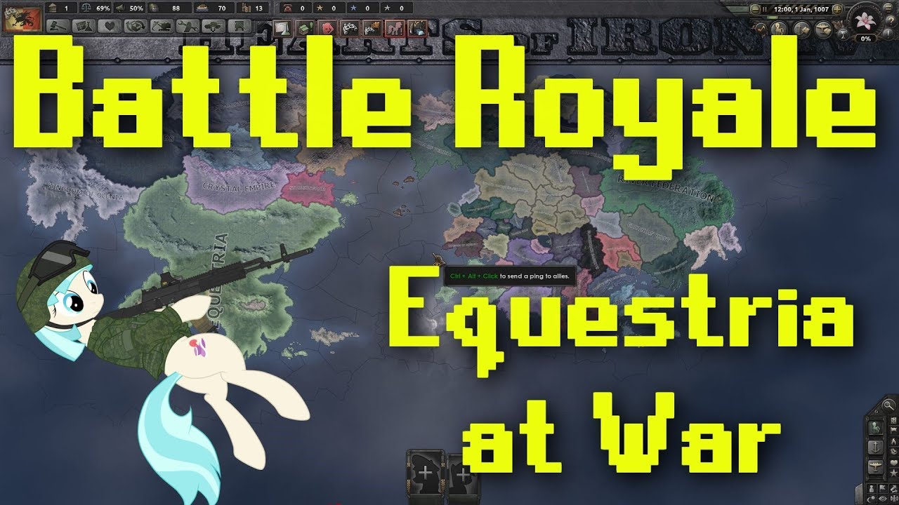 Hearts of Iron 4 | Battle Royale with Equestria at War Mod - YouTube