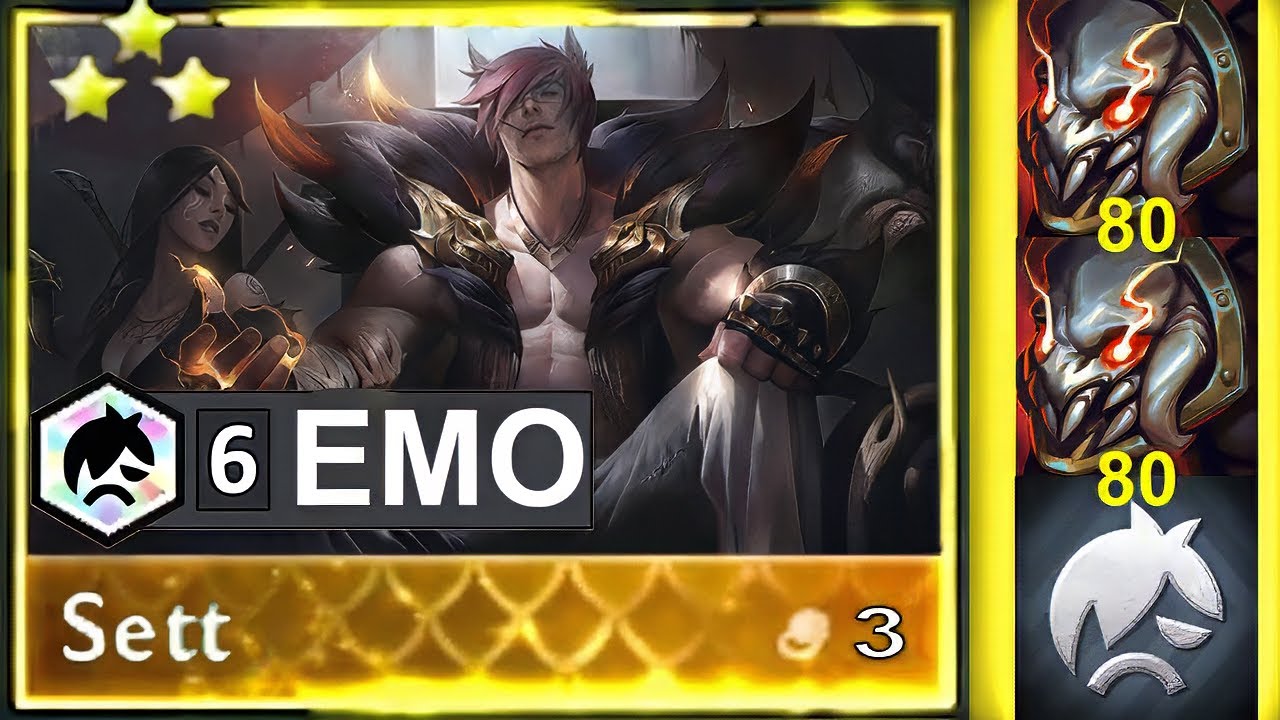 " BIG Sett ⭐⭐⭐ 6 Emo Titan Resolve " Perma W" TFT SET 10 - YouTube