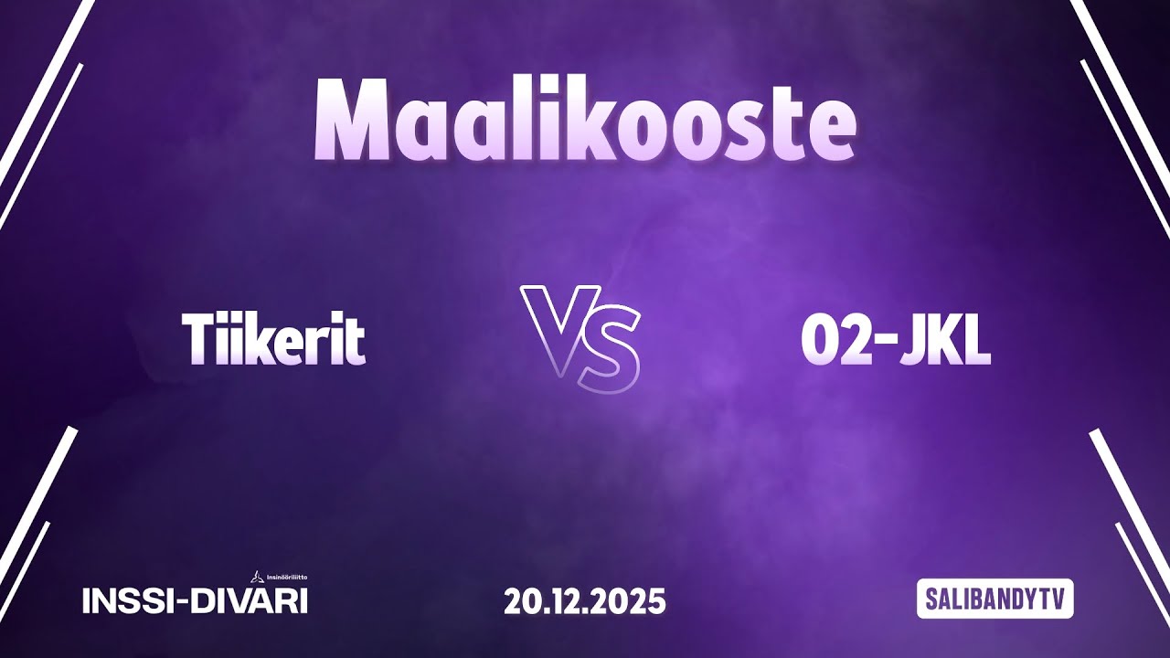 Maalikooste: Tiikerit - O2-JKL (Inssi-Divari M) - YouTube