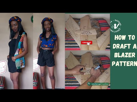 Blazer Pattern Drafting Guide WITH NOTCHED COLLAR AND LAPEL From ...