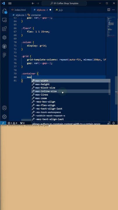 Website Fixed Menu or Nav - Coffee Shop Website || HTML, CSS & Vanila JS. - YouTube