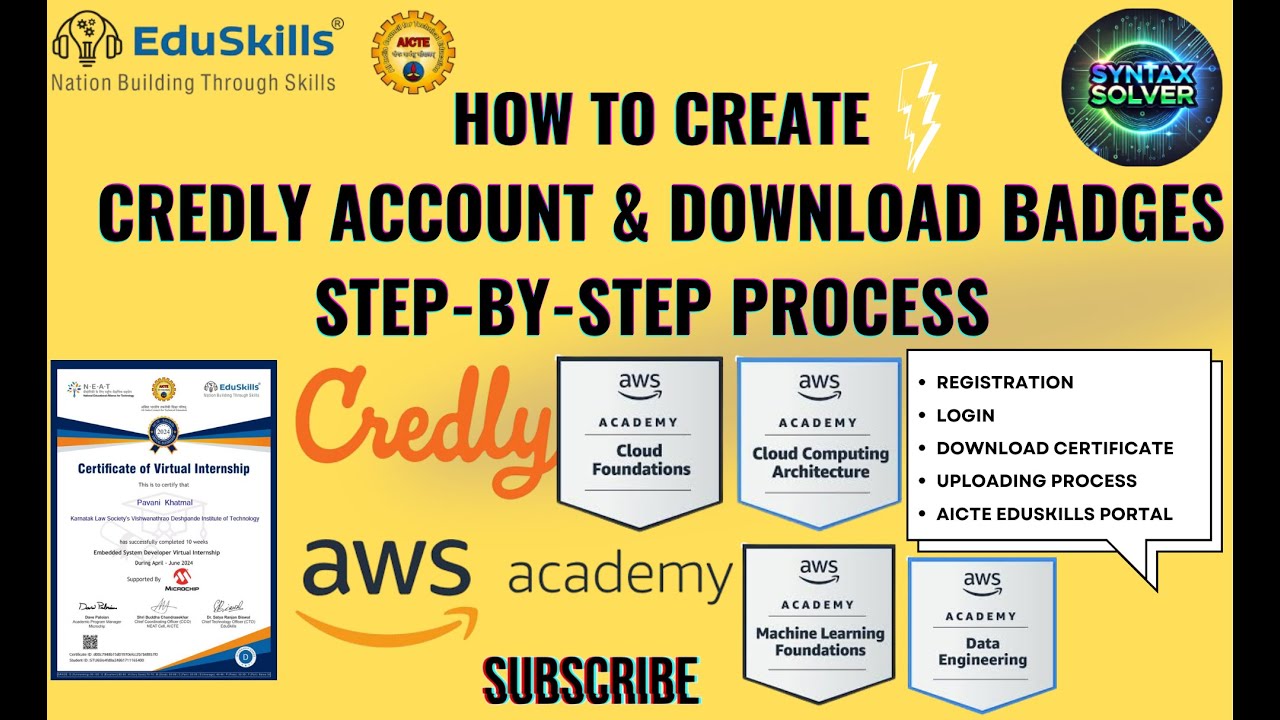 How to Create Credly Account, Copy Public URL & Upload in EduSkills Portal – Complete Process ...