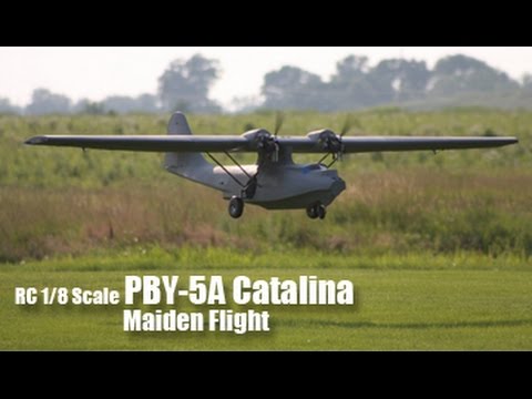 RC scale PBY Catalina first flight - YouTube