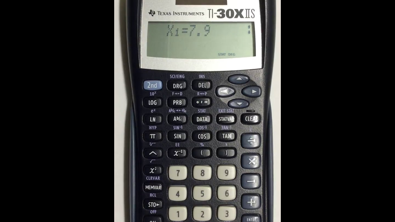 Deleting Numbers in a List in TI 30xIIS Scientific Calculator - YouTube