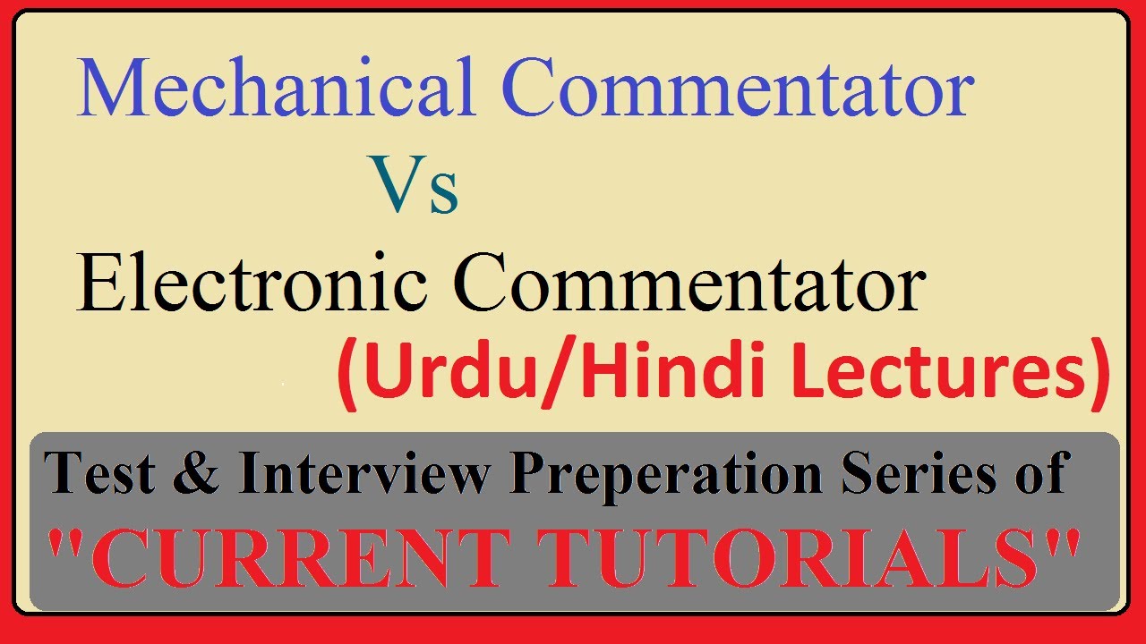 Comparison between Mechanical Commutator and Electrical Commutator ...