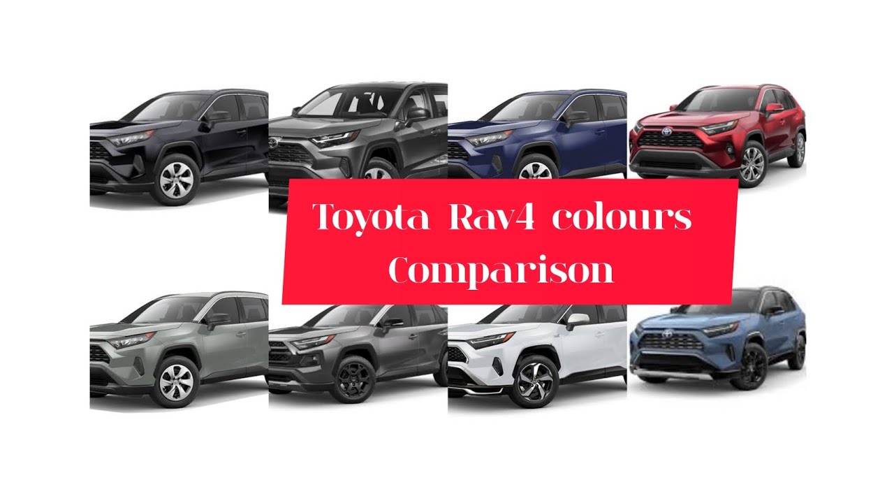 Toyota Rav4 colours comparison 2024 - YouTube