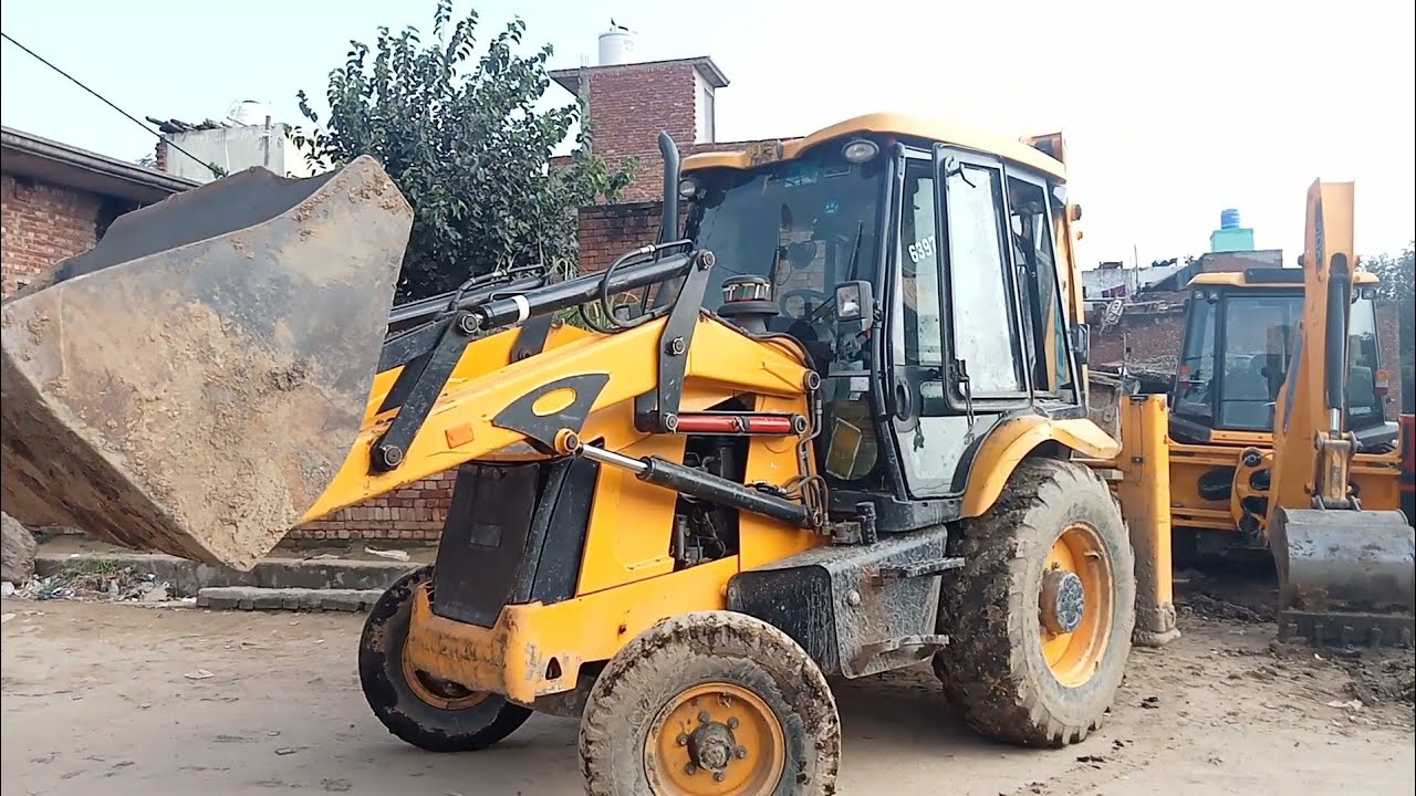 New JCB 3DX plus extra loader machine and Eicher tractor 551 gora banane wali machine loading ...