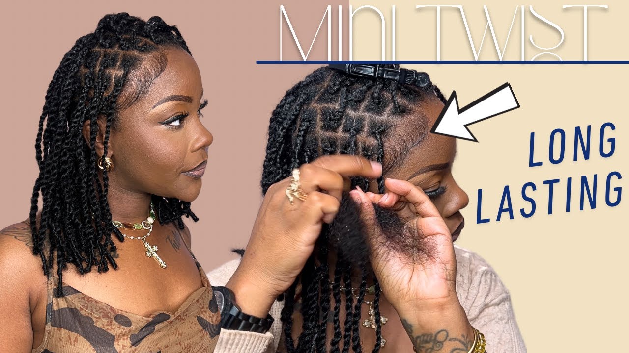 Protective Style + Chitchat | DIY Mini Twists Featuring Bantu Knot Ends ...
