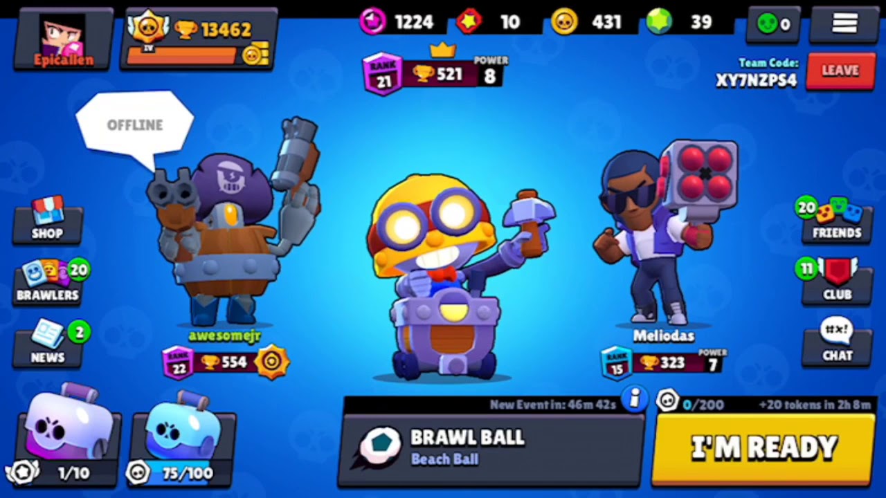 Brawl stars w/ tyran plays gamez - YouTube