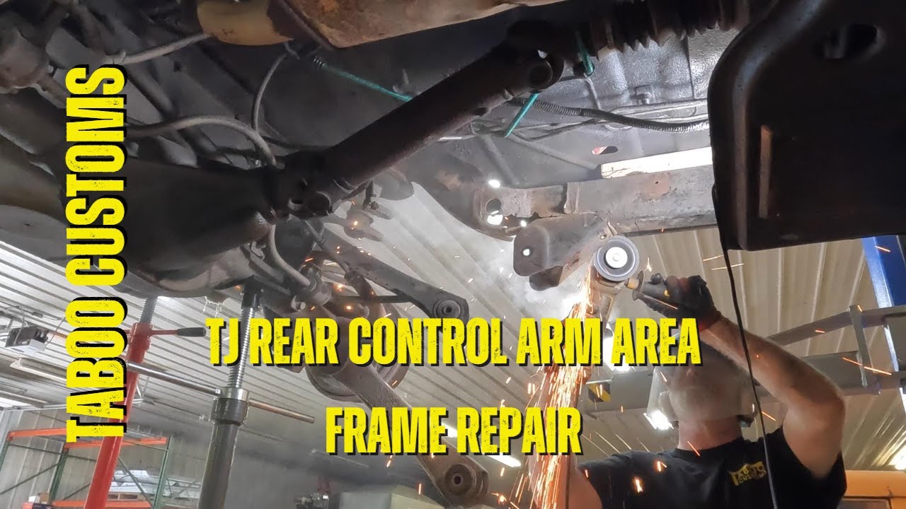 Jeep TJ Rear Control Arm Area Frame Repair - May 2023 - YouTube