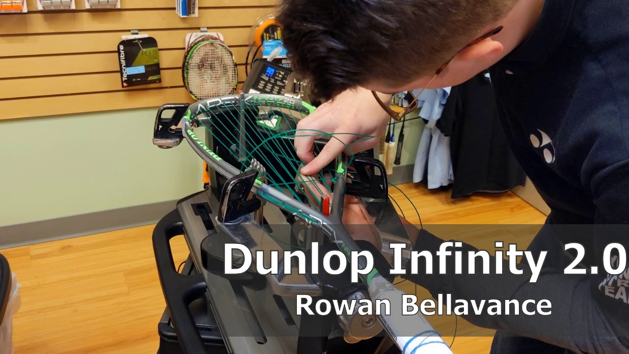 Time Lapse: How to String a Dunlop Infinity 2.0 Squash Racquet - YouTube