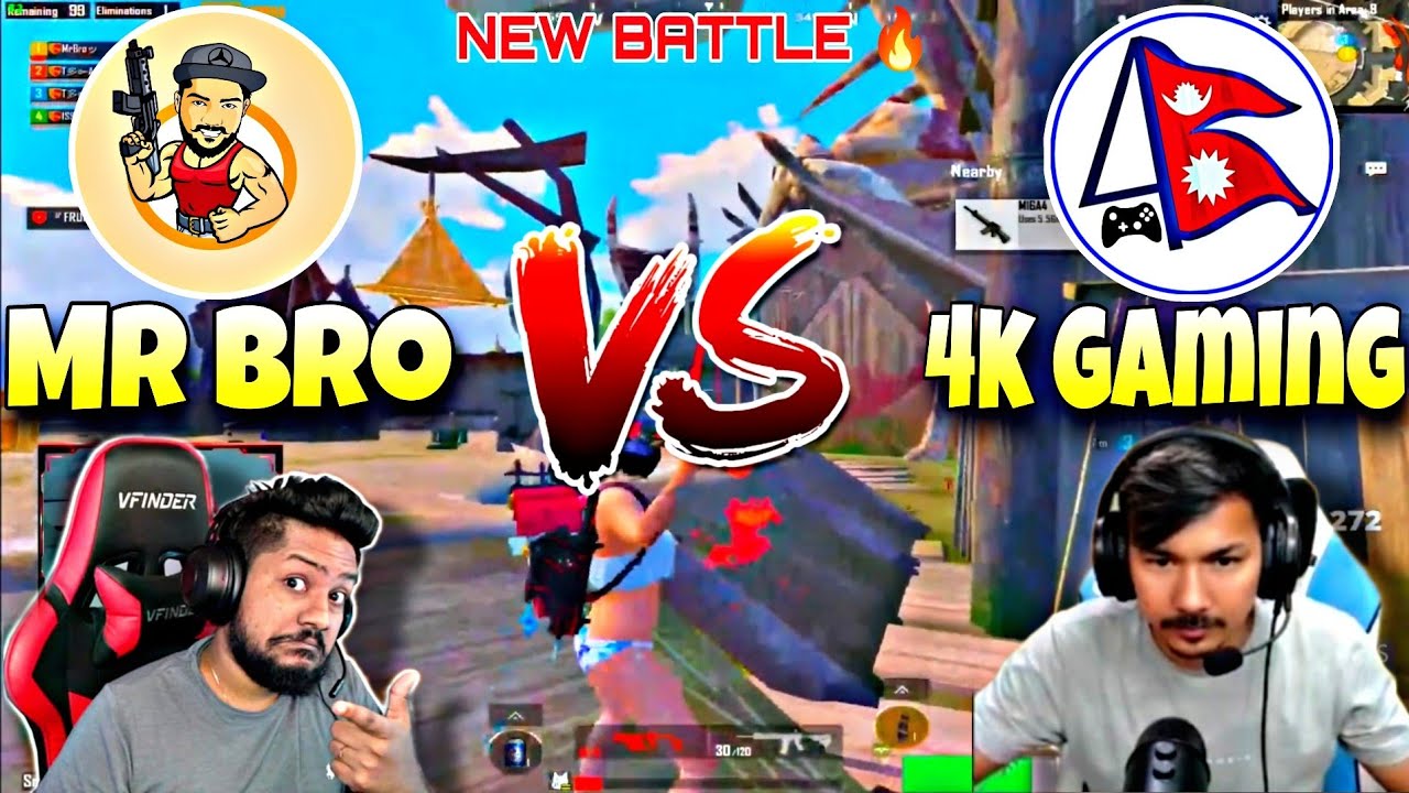 Mr Bro Vs 4K Gaming Nepal || New Battle In Erangel Map || Pubg Mobile ...