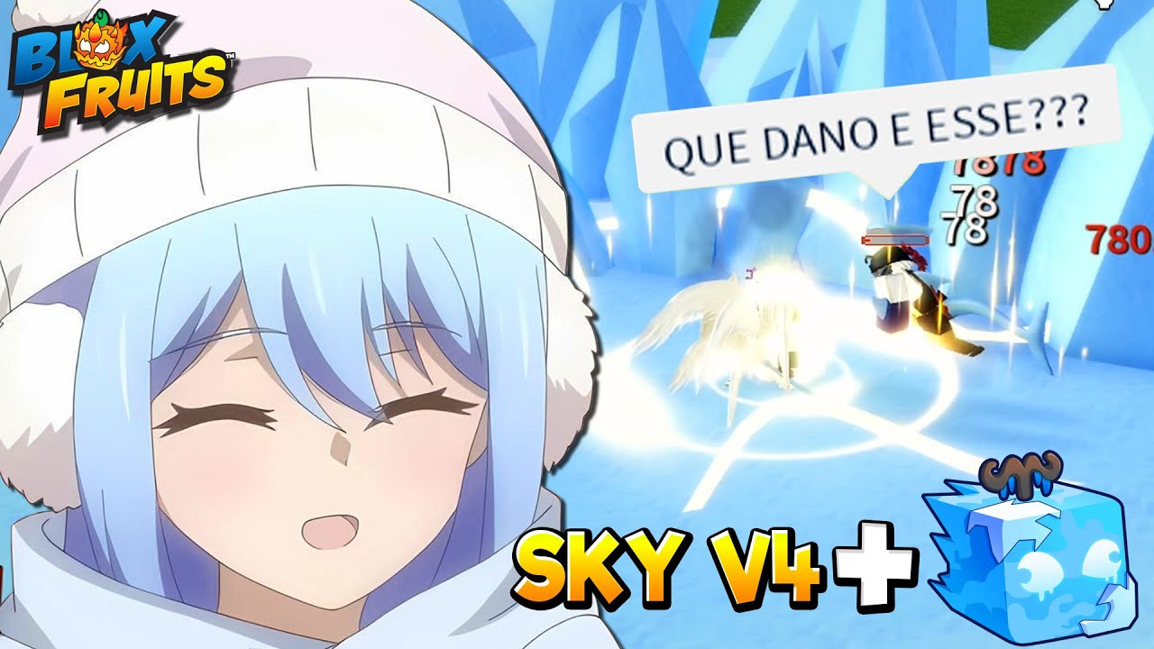 😱ASSUSTADOR!! A RAÇA SKY V4 E ICE É MUITO ROUBADO NO PVP DO BLOX FRUITS ...