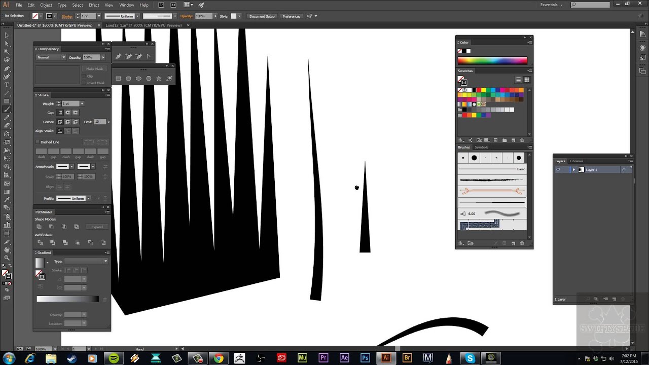 Tutorial-How to make sharp endpoints in Adobe Illustrator-Graphic ...