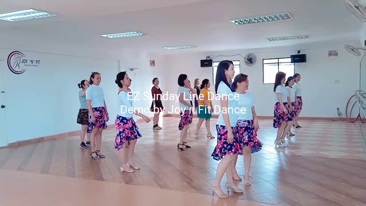 EZ Sunday Line Dance (Easy Beginner) - YouTube