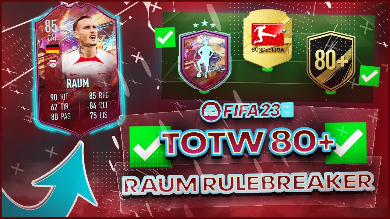 🔥¡SBC David Raum Rulebreaker & Mejora del TOTW 80+!🔥 | FIFA 23 - YouTube