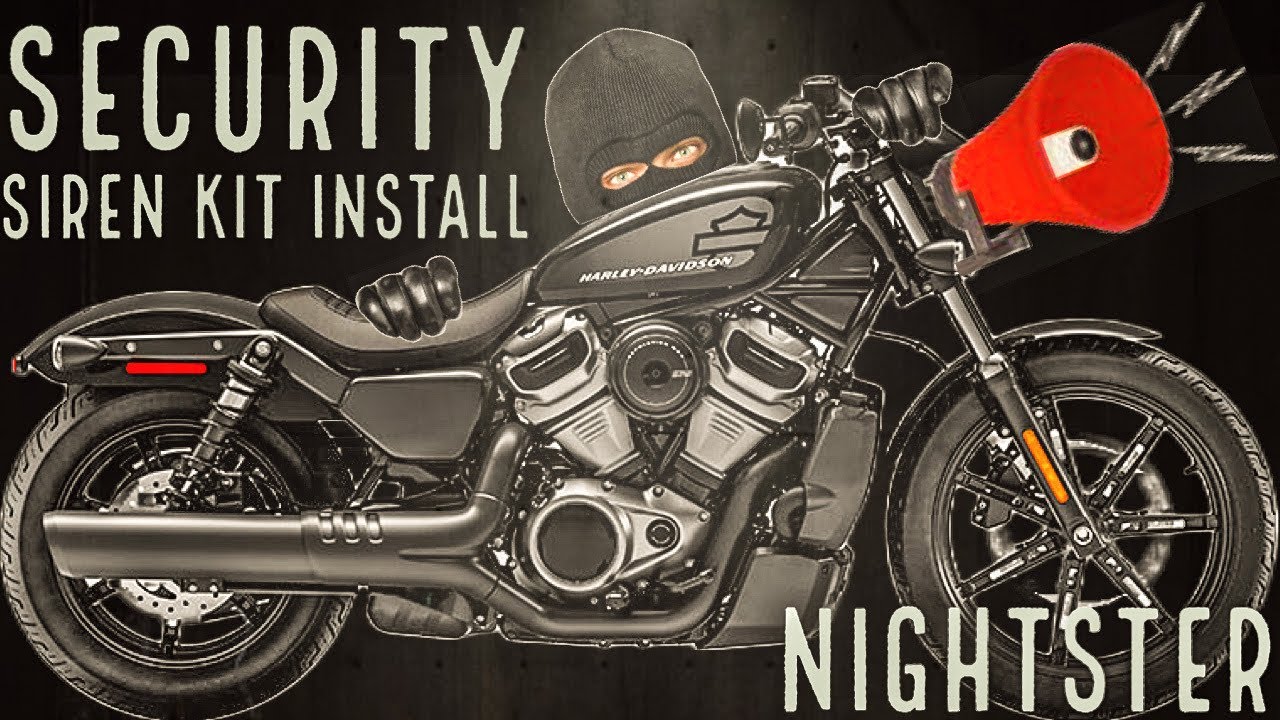 Harley-Davidson Security Siren Kit Alarm Install - 2022 NIGHTSTER - YouTube