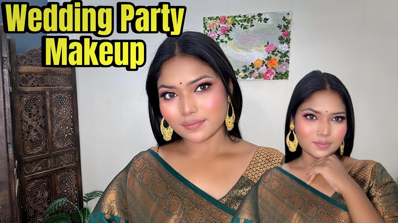 Wedding guest makeup look 🍂 step by step - YouTube