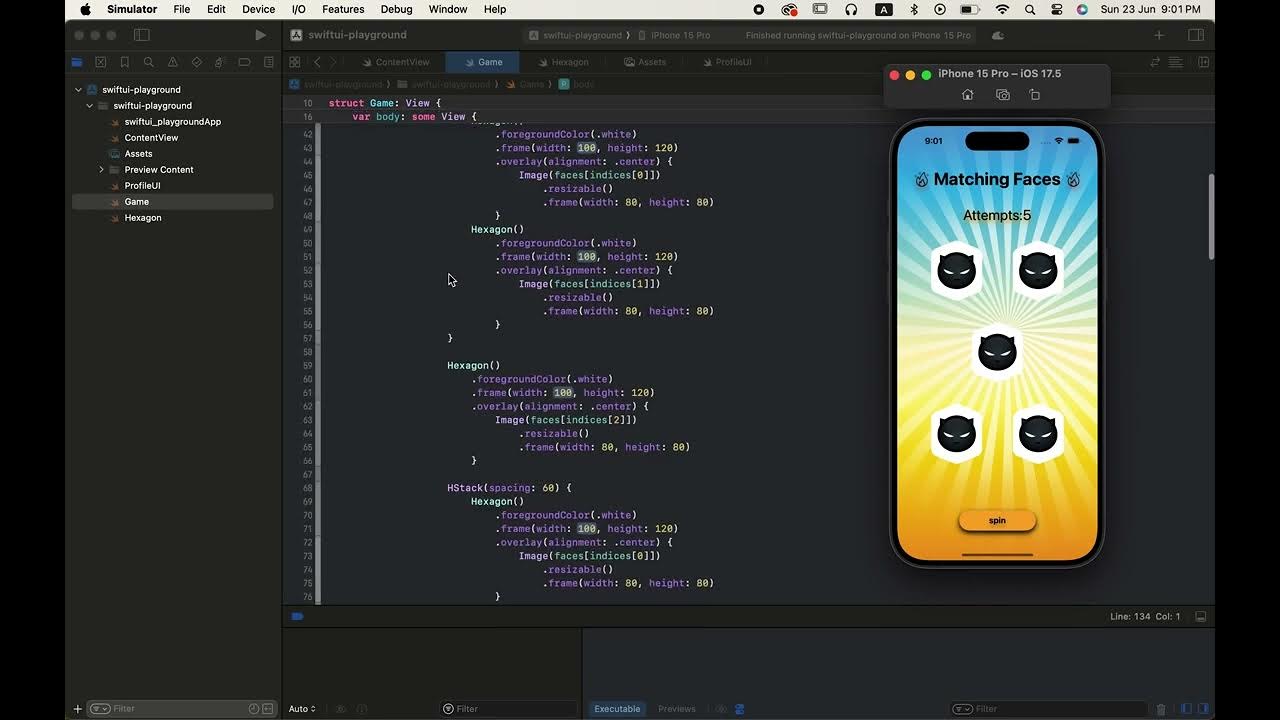 Matching Faces Game using #swiftui - YouTube