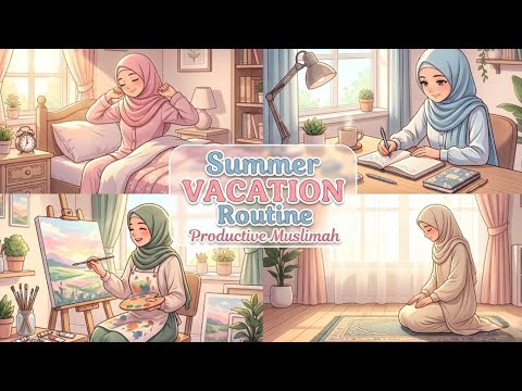 The Perfect Summer Routine for Muslim Girls ✨(Peaceful & Productive) | Hijabigrowup