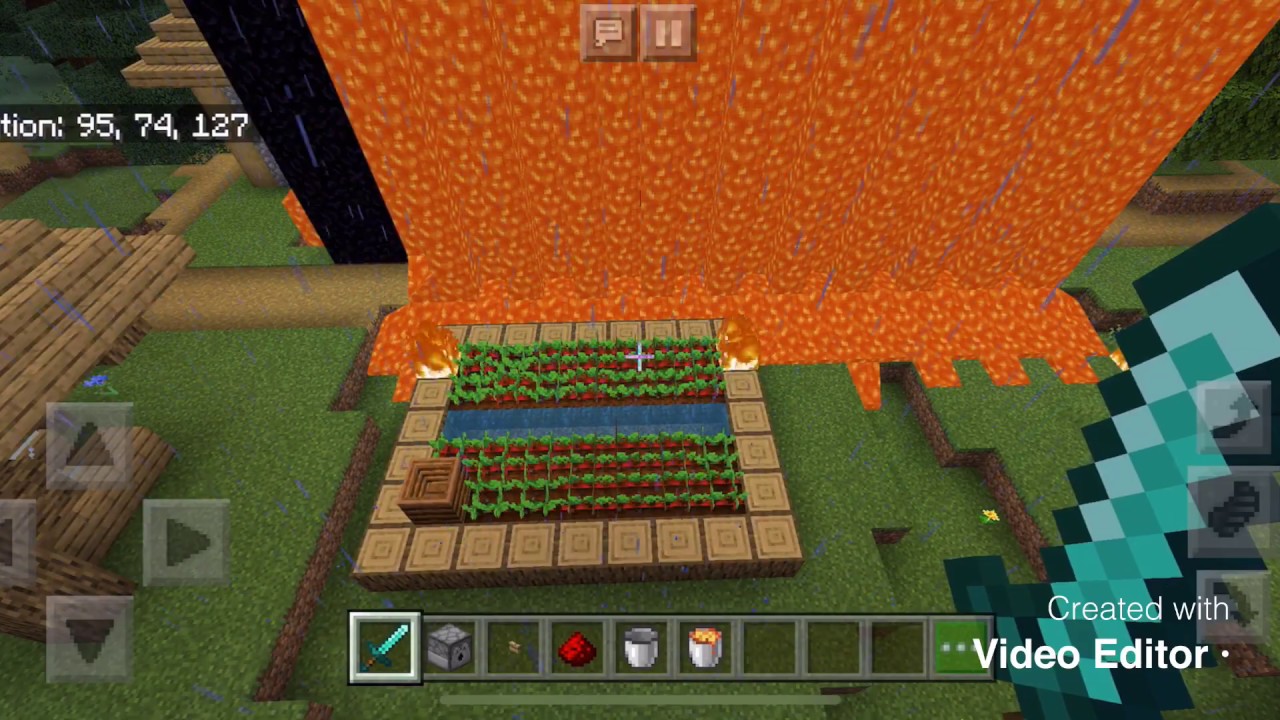 Minecraft-how to make a big defense wall - YouTube