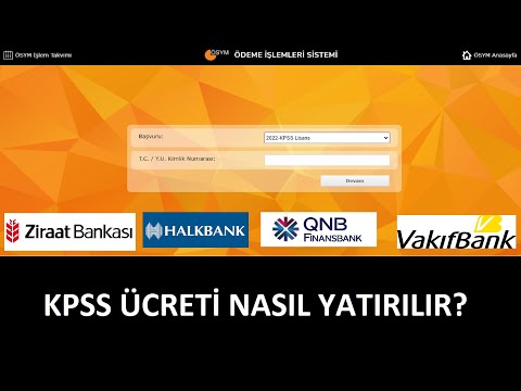 KPSS ÜCRETİ NASIL YATIRILIR? (GÖRÜNTÜLÜ ANLATIM) - KPSS ÜCRETİ ONLİNE ÖDEME