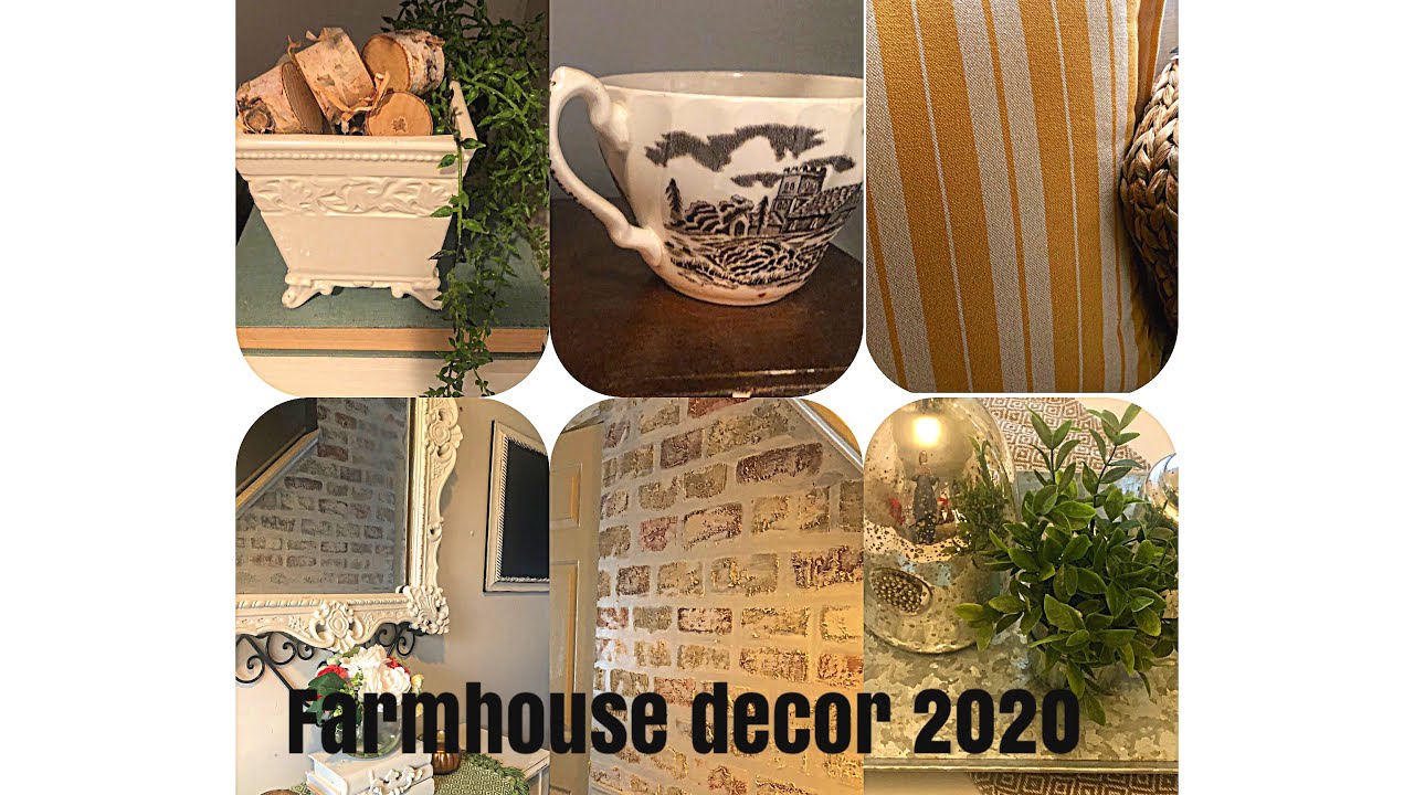 Winter farmhouse decor 2020 - YouTube