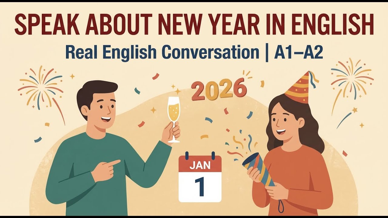How to Talk About New Year in English | Real Life Conversation Practice ...