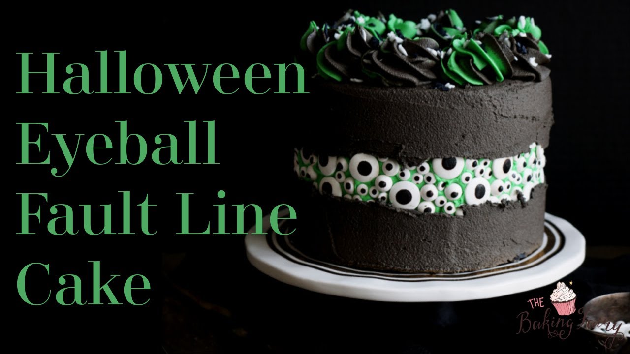 Halloween Eyeball Fault Line Cake - YouTube