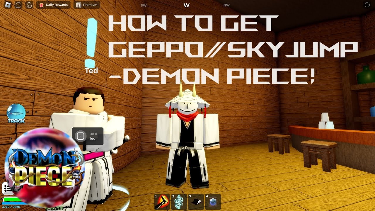 How to get sky jump or geppo in Demon Piece #gaming #roblox - YouTube