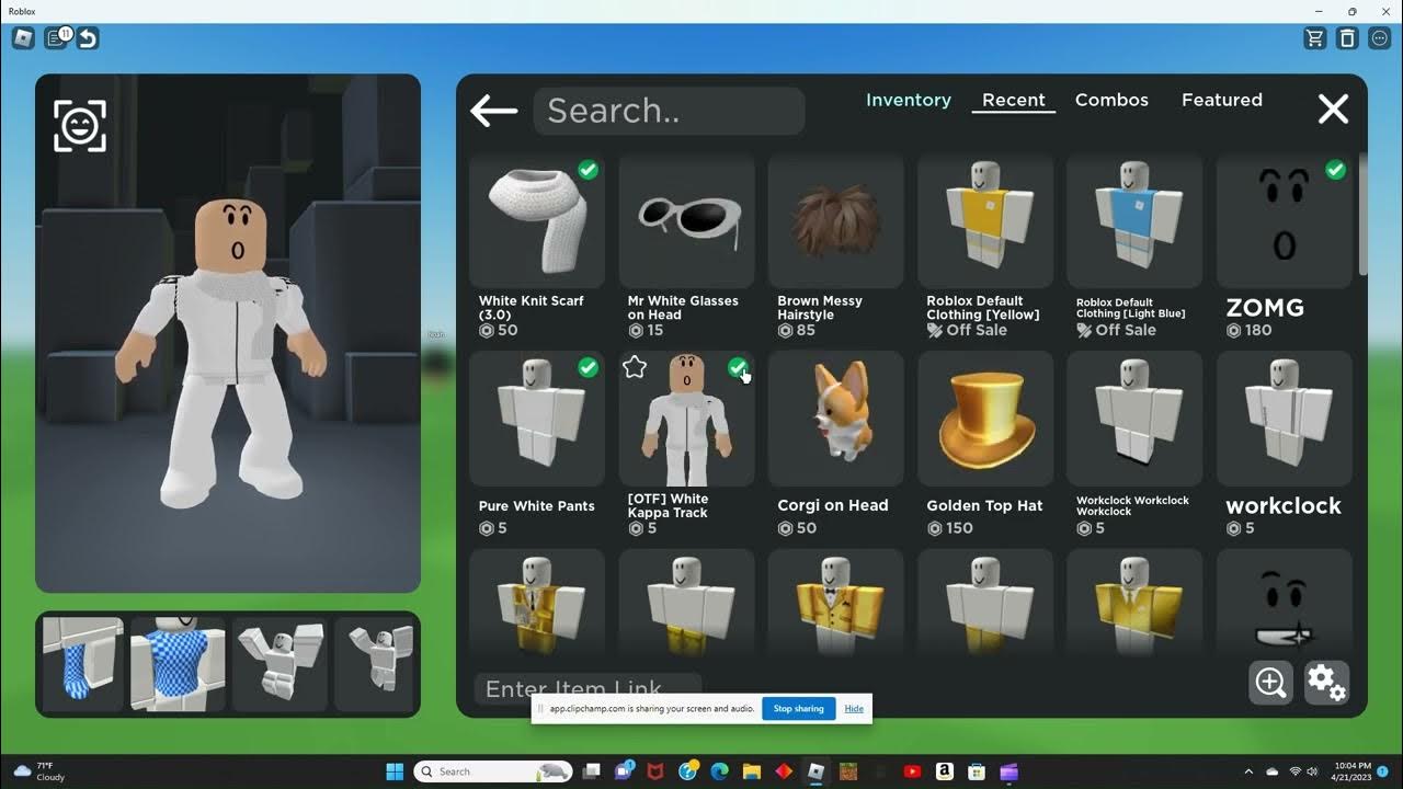 How to make my Roblox avatar! - YouTube