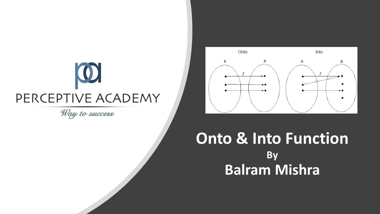 Onto & Into Function - YouTube