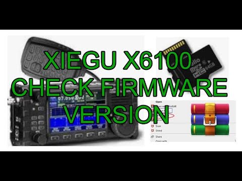Xiegu X6100 Look UP Firmware Version - YouTube