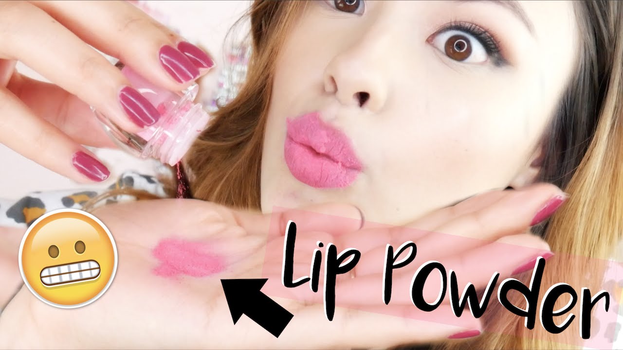 KOREAN LIP POWDER WTF?! First Impressions ♥ RiRe Lip Powder Review ...