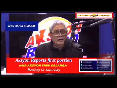 Aksyon Reports First Portion with Aksyon Fred Salanga No Copyright Infringement Intended - YouTube
