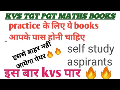 #kvs #kvstgt #kvspgt BEST BOOKS FOR KVS TGT PGT MATHS इससे बाहर पेपर ...