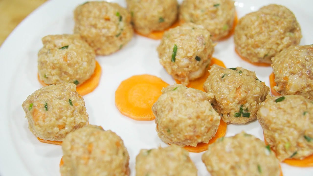 Delicious Lotus Root Meatballs:Tender, Juicy, and So Good! - YouTube