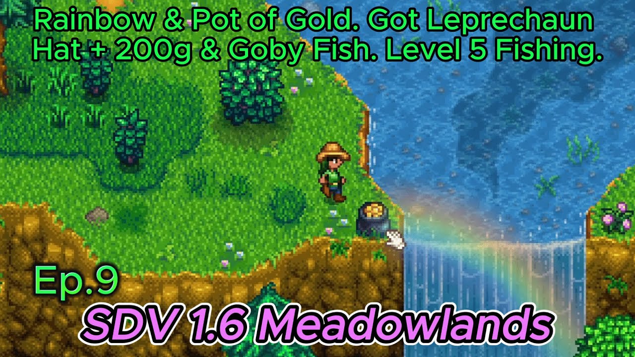 Stardew Valley Meadowlands Farm Ep9- Rainbow & Gold. Leprechaun Hat ...
