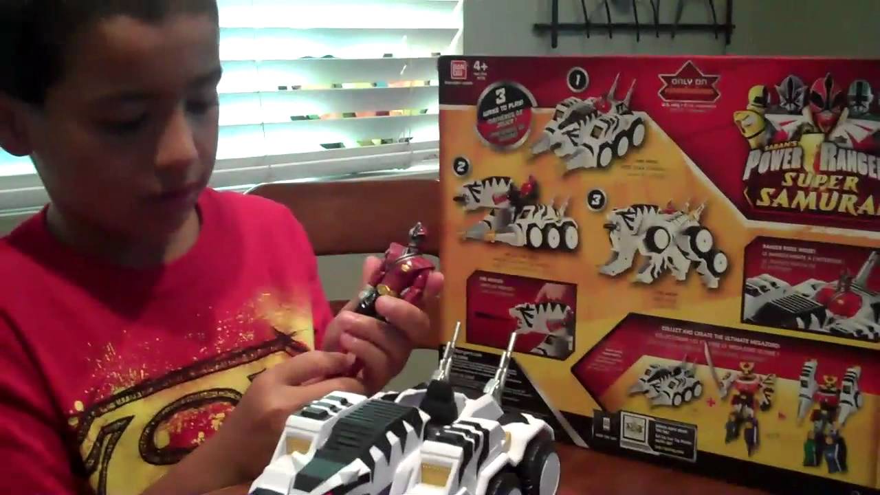 Power Ranger Tiger Tank w/samurai Ranger by Jonathan - YouTube