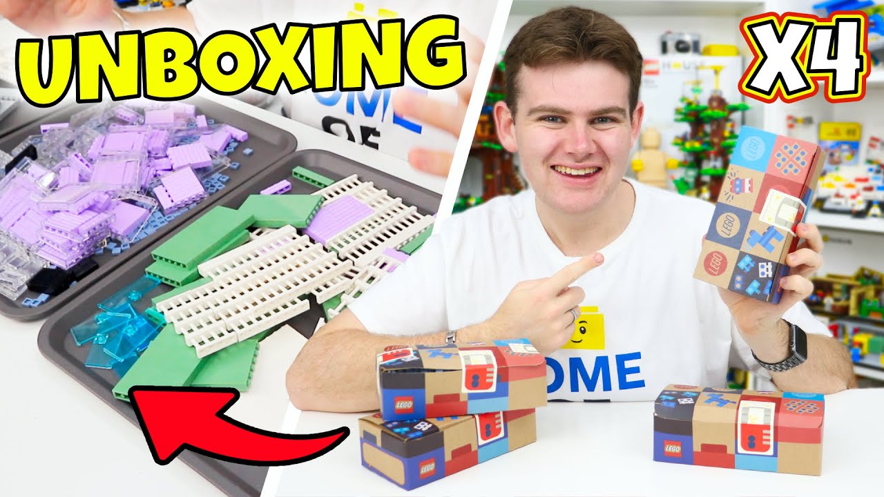 UNBOXING 4 LEGO "PICK A BRICK" BOXES! - YouTube