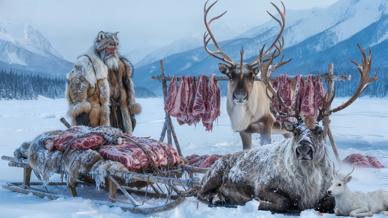 7,000kg Reindeer and Giant Fish Hunt at −71°C | Feeding a Frozen ...